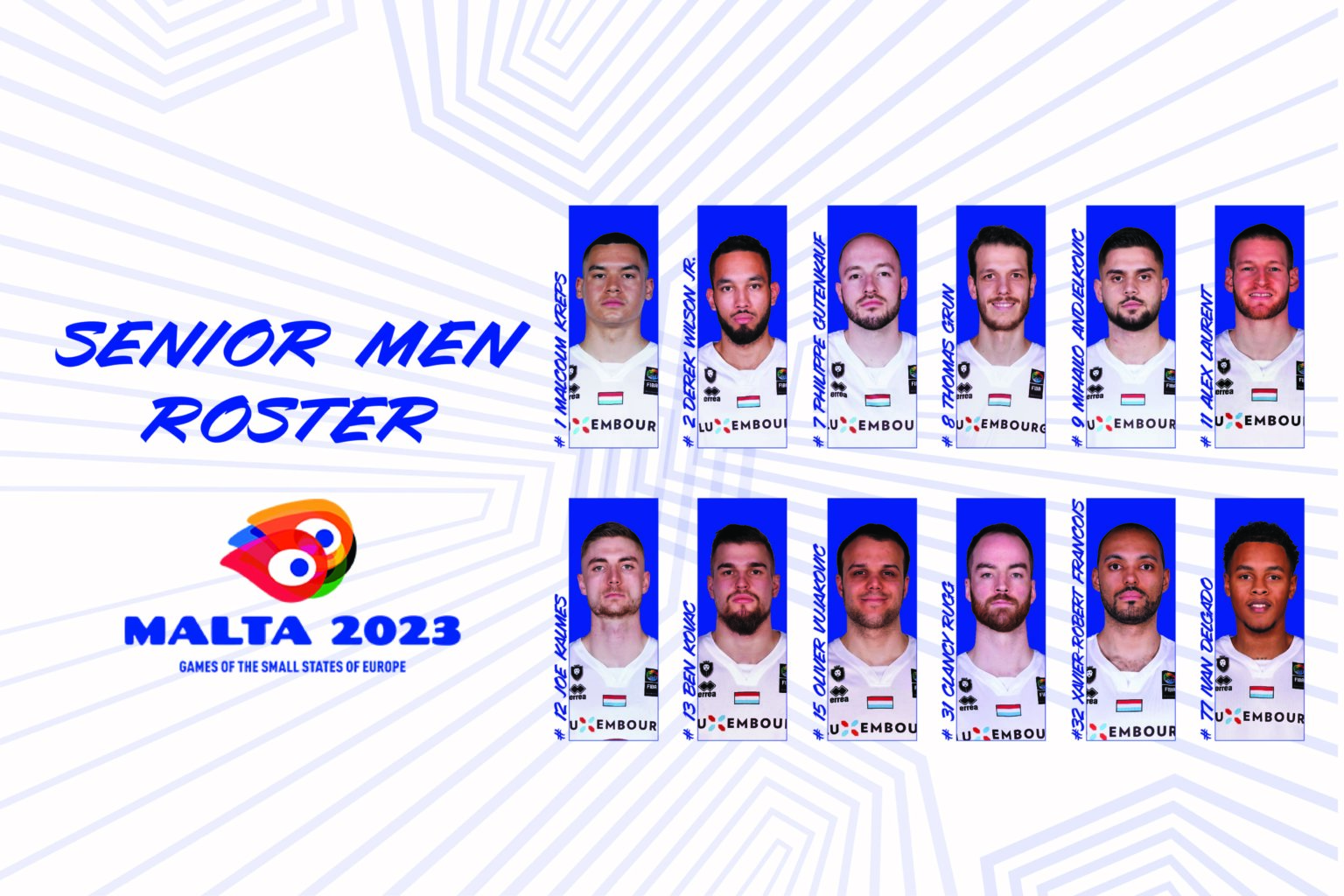 The team rosters for the GSSE - Fédération Luxembourgeoise de Basket ...