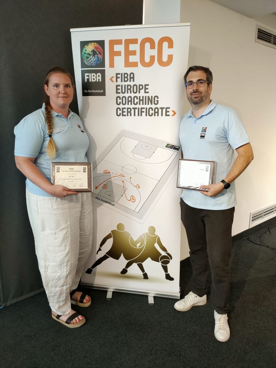 Biever and Toussaint receive FECC certificate - Fédération Luxembourgeoise de Basket Ball FLBB